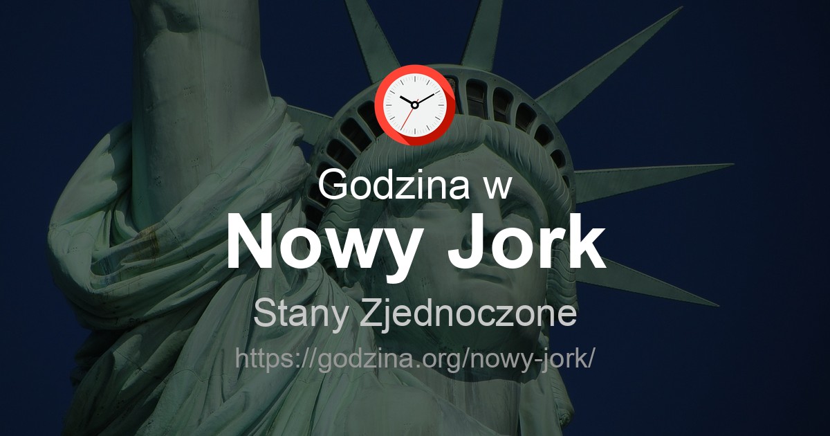 Obecny czas w Nowy Jork, Stany Zjednoczone | Godzina.org